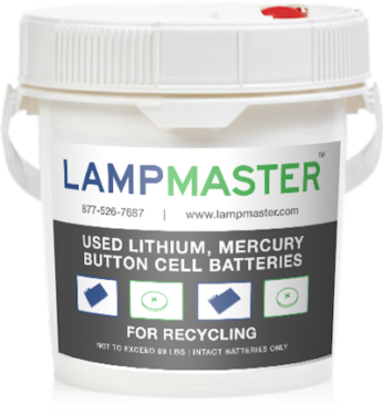 Lithium and Mercury Battery Recycling Kit from LampMaster
